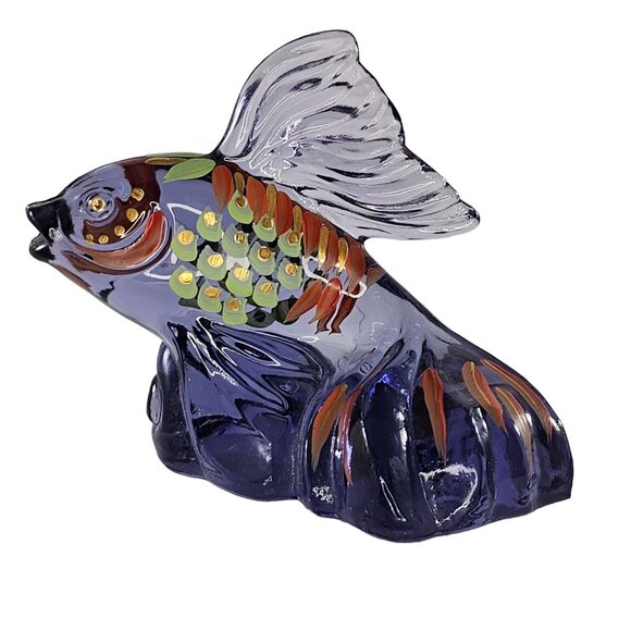 Fenton | Accents | Fenton Qvc 204 Asian Goldfish Koi Fish Figurine ...